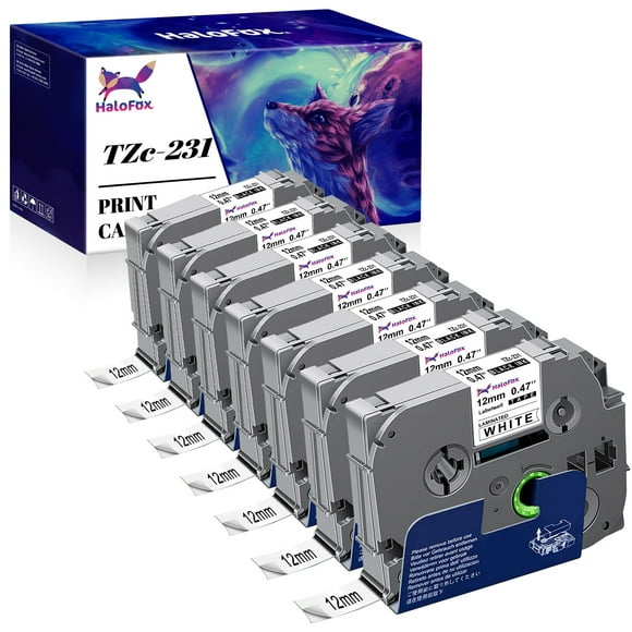 12mm 47 Laminated White Tz Tape