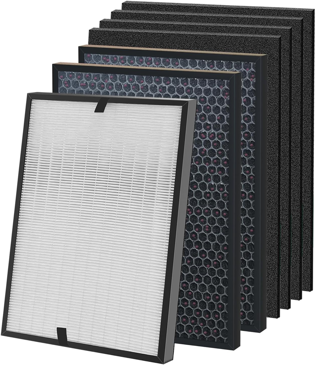 7 Pack 3000 HEPA Replacement Filters Compatible 3000 Air Purifi-er, Compatible with 3000,3000M ...