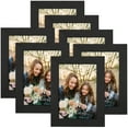 7 Pack 5x7 Black Photo Frame Set for Wall/Tabletop, Display in Office ...