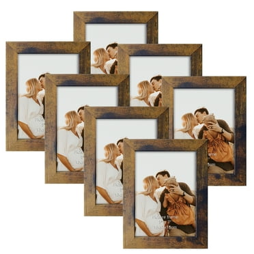 10 Pack 5x7 Picture Frames Set, Reddish-Brown 5 by 7 Photo Frame for ...