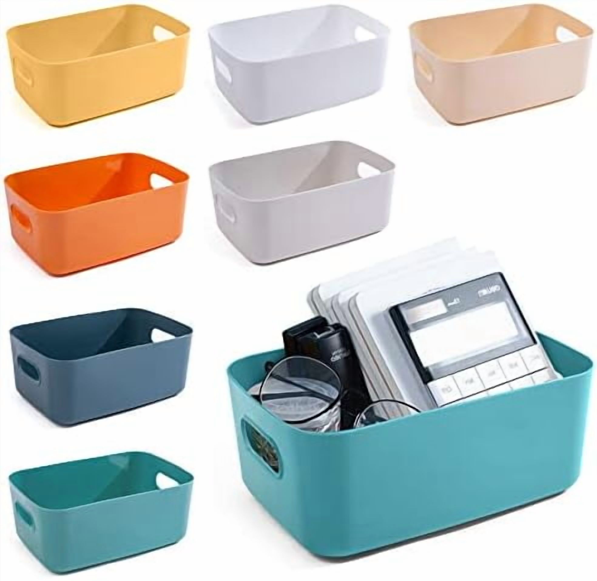 7-Pack 7.2 L Plastic Storage B-ins and Baskets for Efficient Home ...