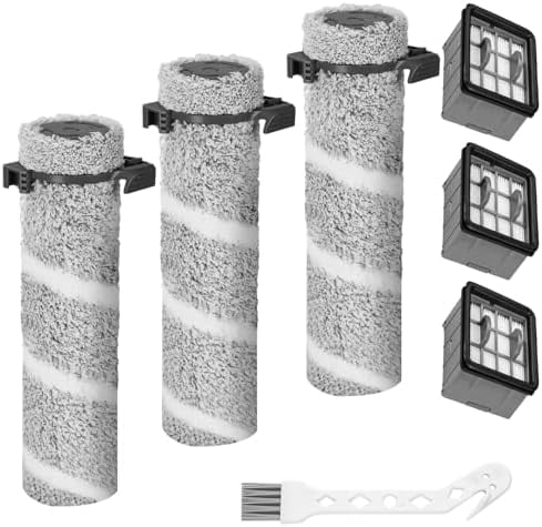 7 Pack Brush and Filter Replacement Kit Compatible with Bissell Cross ...