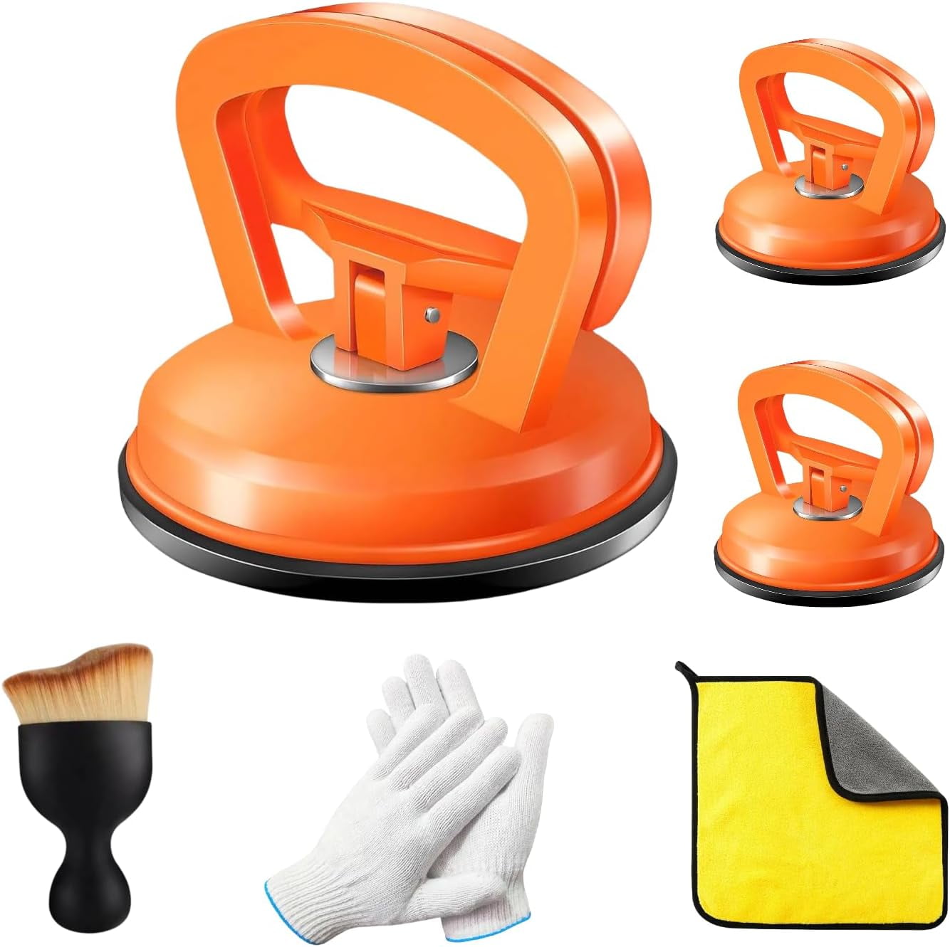 7-Pack Car Dent Puller Kit - Heavy-Duty Suction Cup Dent Remover Tool ...