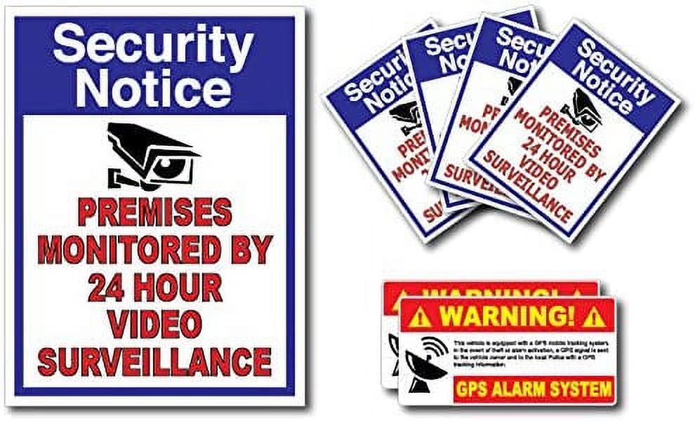 (7 Pack) Combination Pack of 24 Hour Monitoring - This Vehicle ...