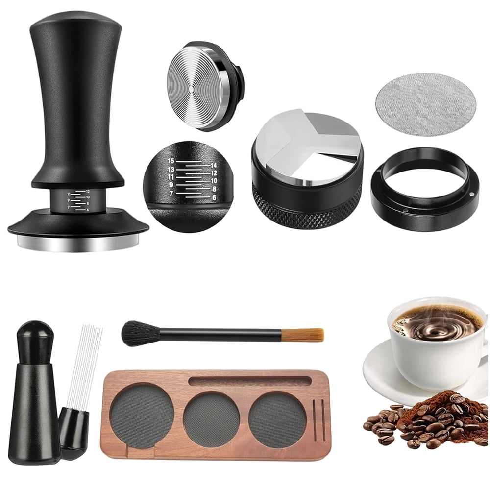 7 Pack Espresso Accessories Kit, Espresso Tamping Station, Coffee ...
