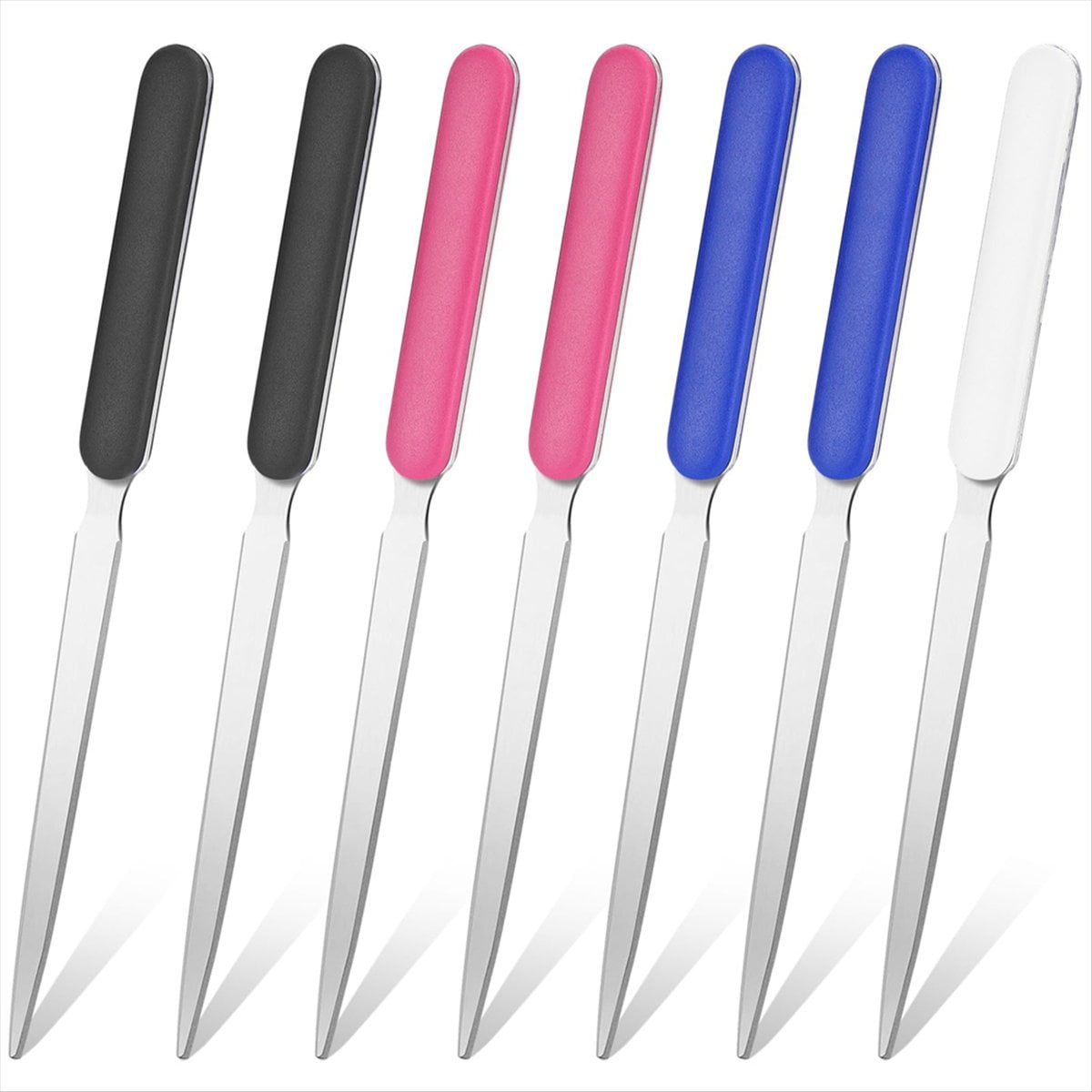 7 Pack Letter Opener Set, 7.5 Inch Stainless Steel Envelope Slitter ...