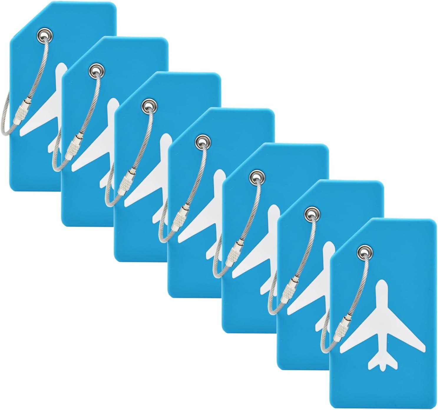 7 Pack Luggage Tag Baggage Handbag Travel Bag Tags with Name ID Card to ...