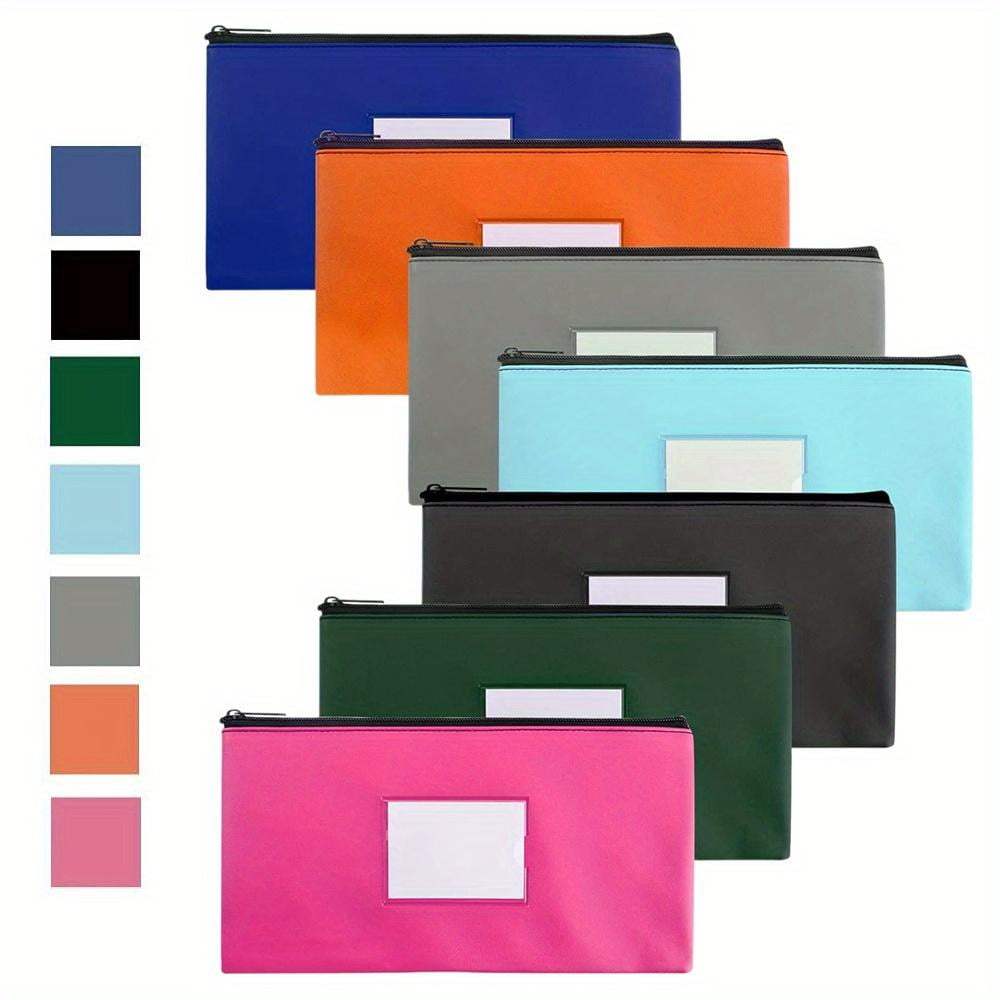 7 Pack Money Bags with Zipper for Cash | Bank Deposit Bags with Zipper ...