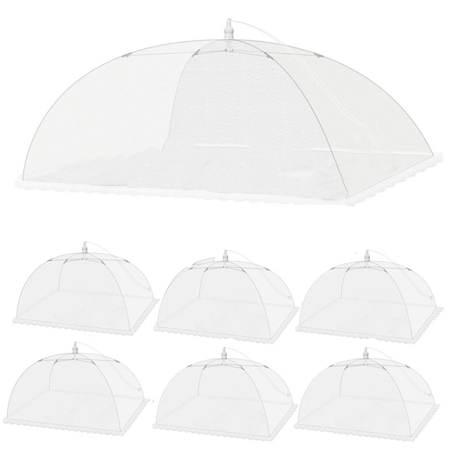 7 Pack Outdoors Mesh Food Covers 40x24 in & 17x17 in Outdoor Food Cover ...