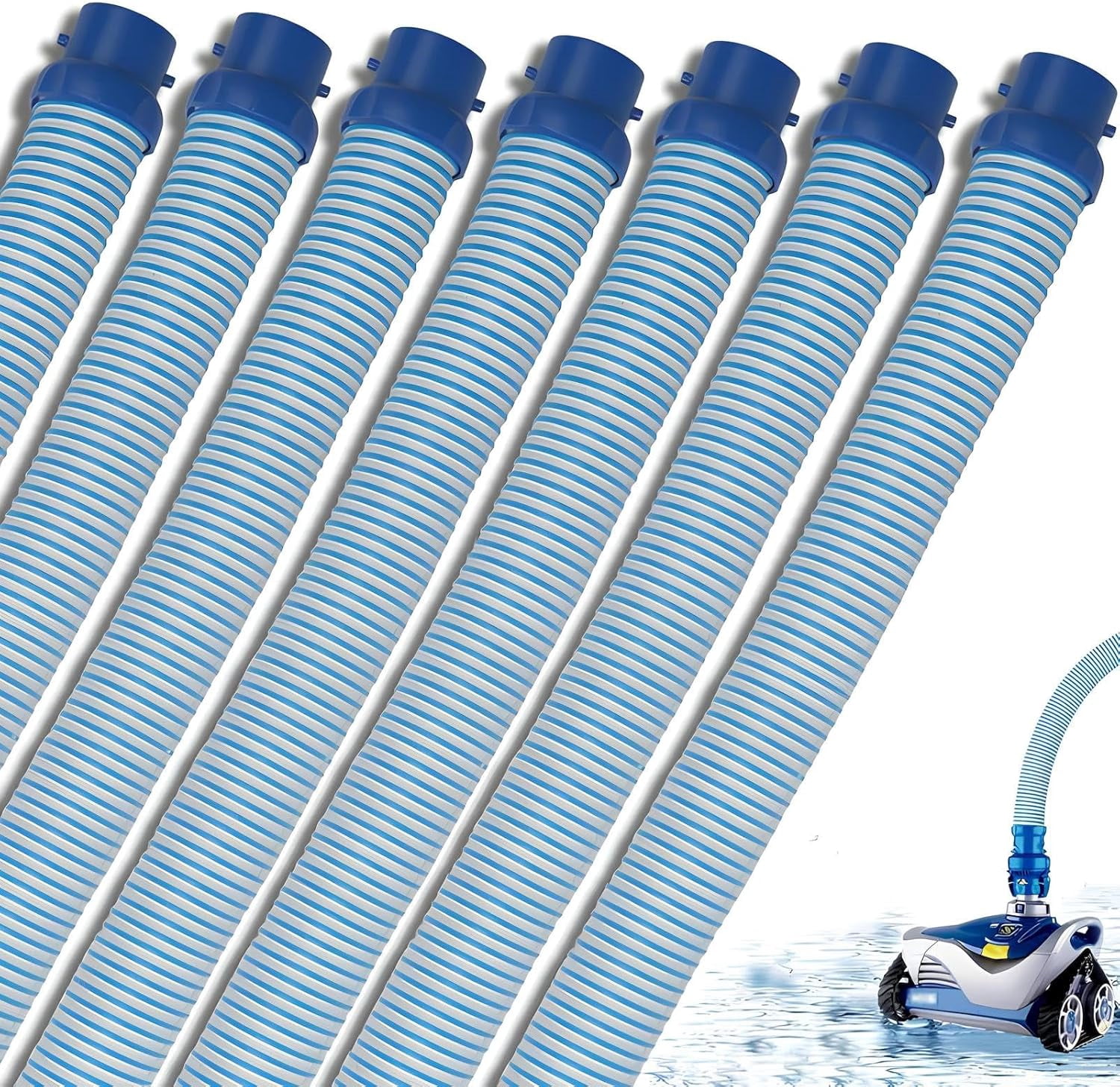 7 Pack Premium R0527700 Pool Cleaning Vacuum Hoses, Fast Twist Lock ...