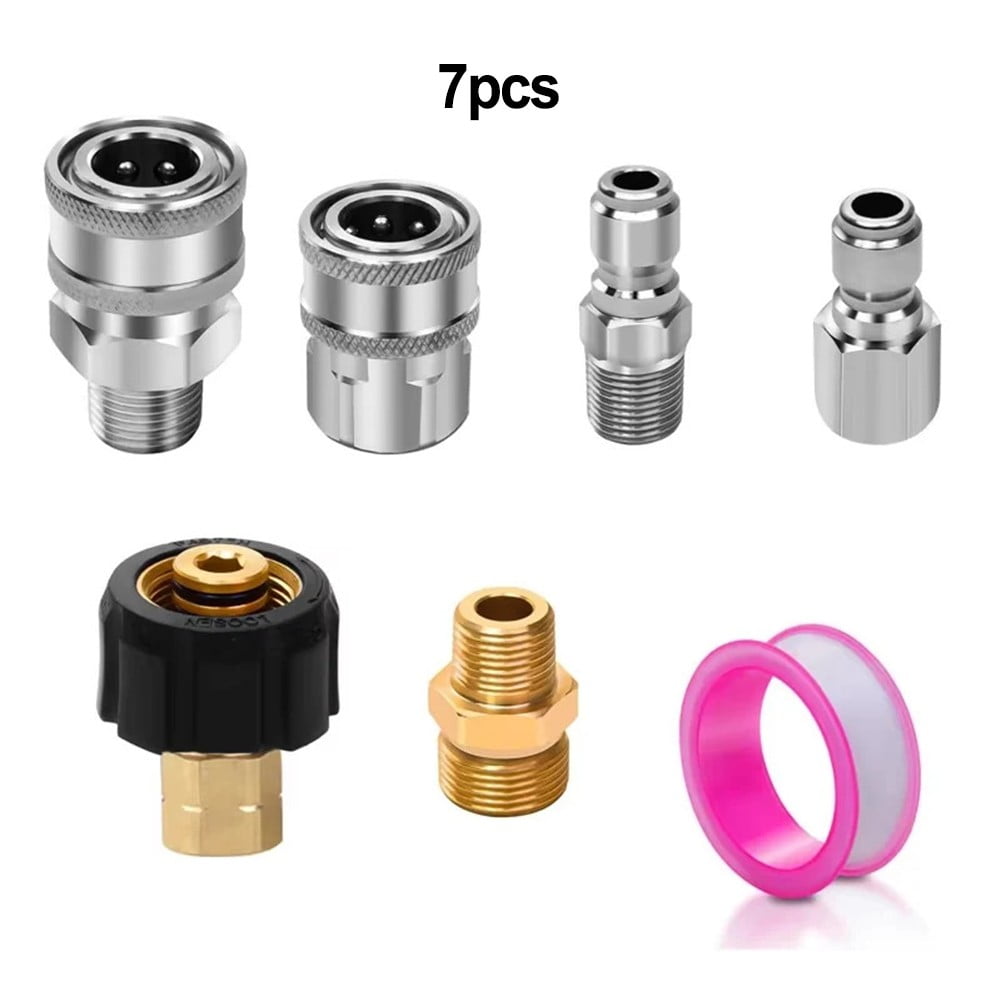 7 Pack Quick Connect Pressure Washer Adapters: For Durable, Leak-Free ...