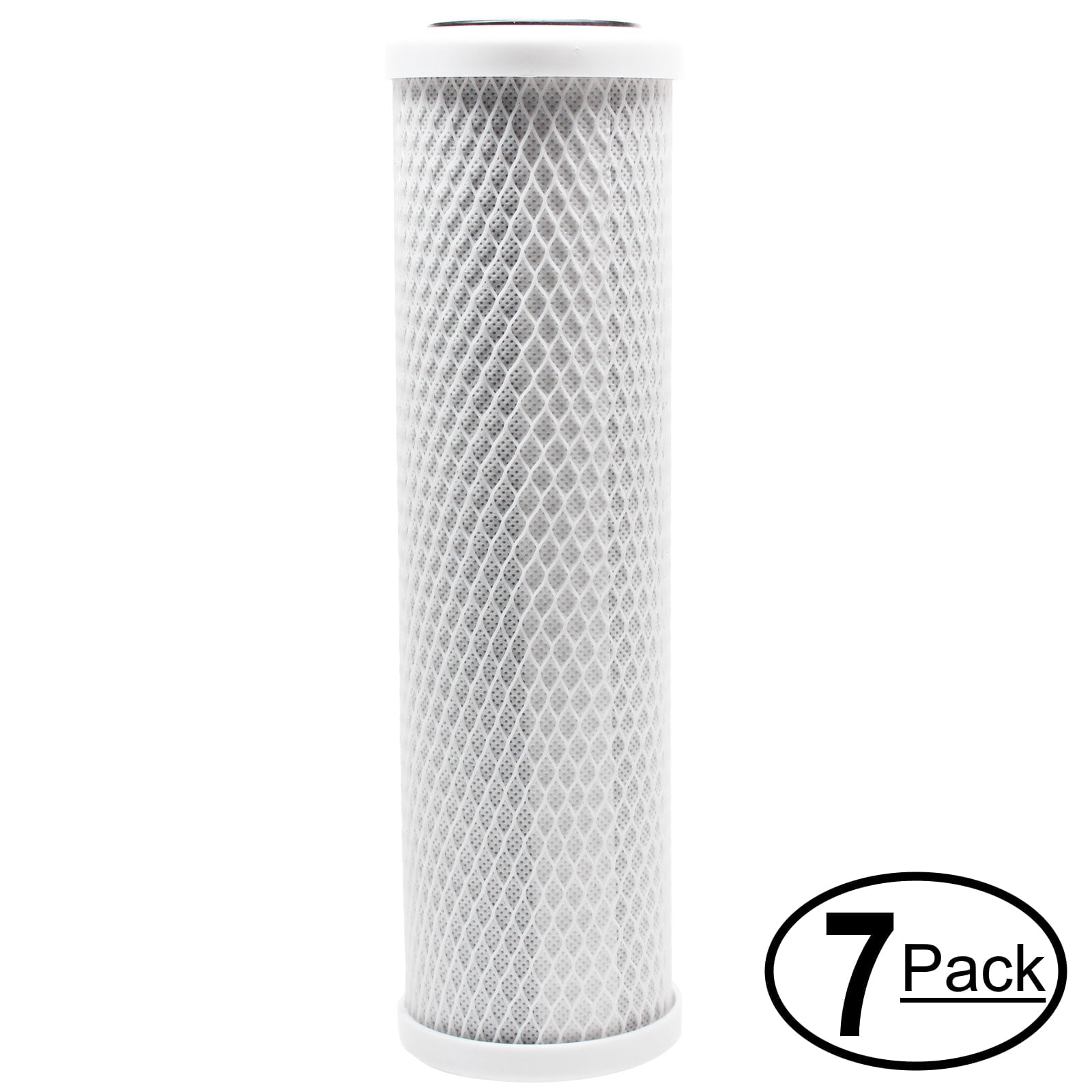 7-Pack Replacement for PurePro HRO-500 Activated Carbon Block Filter - Universal 10 inch Filter ...