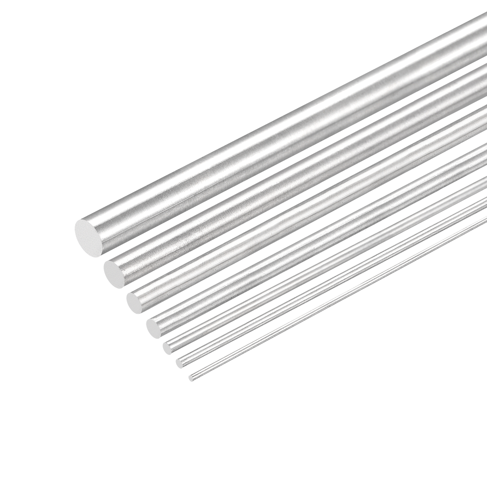 7 Pack Stainless Steel Round Rods 1mm to 8mm Assorted Diameter 100mm ...