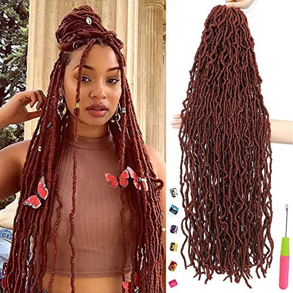 7 Packs Faux Locs .. Crochet Hair 32 Inch .. New Soft Locs Crochet ...