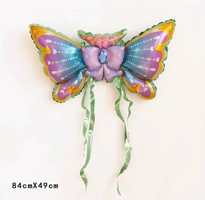 7 Packs of Hand-Held Butterfly Wings Balloons for Kids - Ideal for ...
