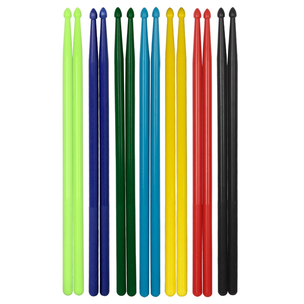 7 Pairs 5A Colorful Drumsticks Professional Practical Nylon Stick for ...