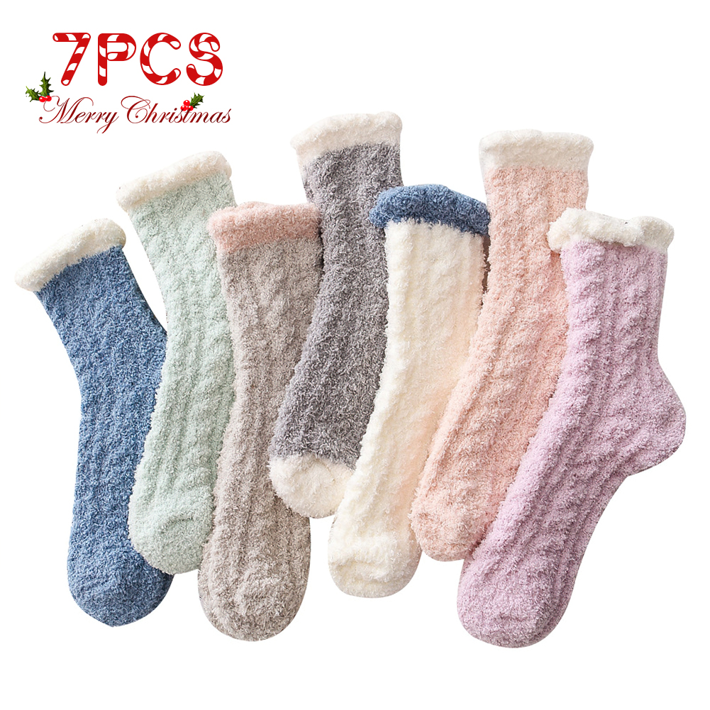Zando Womens Fuzzy Socks Bulk Thick Winter Fuzzy Slipper Socks Fleece Cozy Socks Fluffy Socks ...
