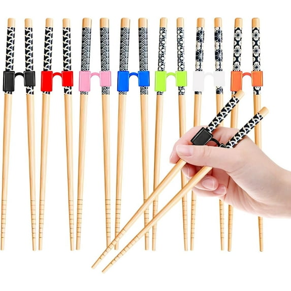 7 Pairs Training Kid Adult Chopsticks and Trainers for Beginners ...