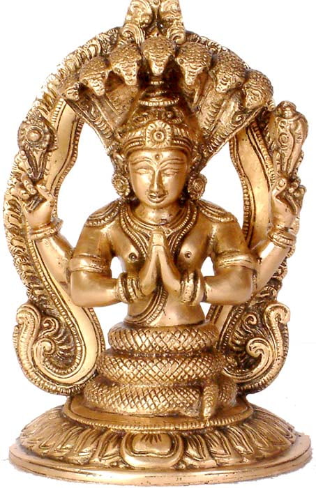 7" Patanjali Statue in Brass | Handmade Patanjali Idol | Made in India ...