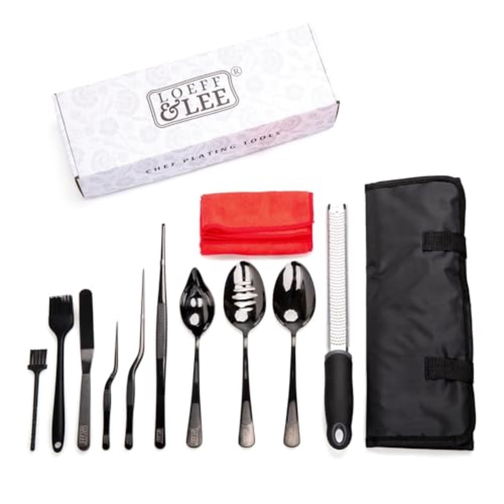 7 Pc Black Plating Tools Culinary Set Professional Chef Utensils Chef ...
