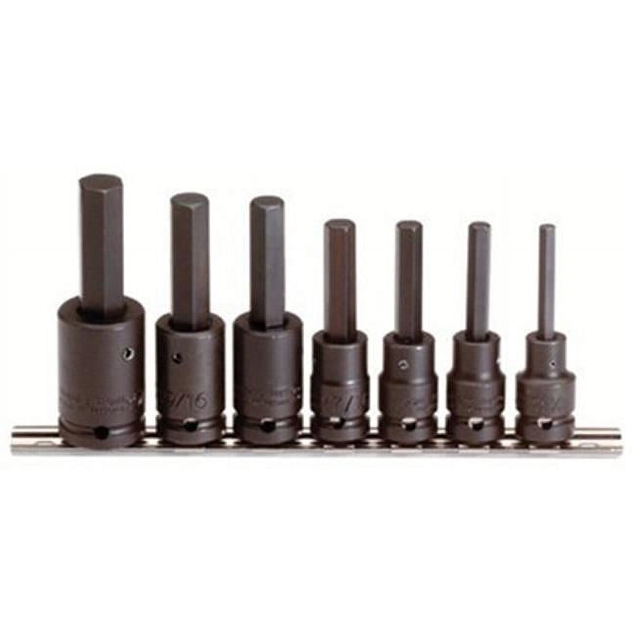 7 Pc. Hex Bit Impact Socket Set, 1/2 in - Walmart.com