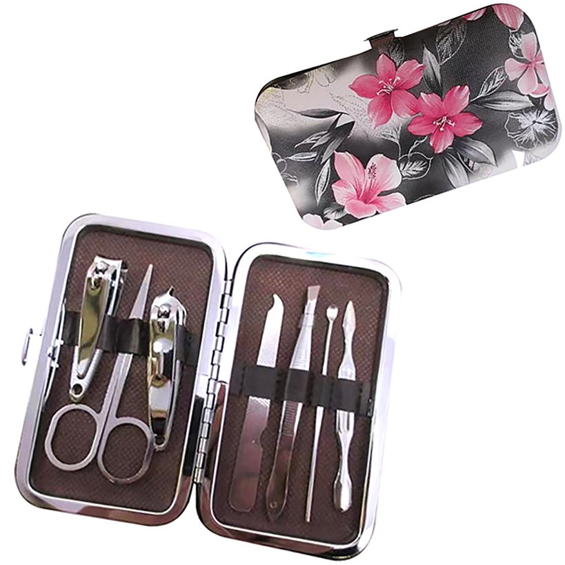 7-Pc. Manicure Kit in Deluxe Floral Case - Walmart.com