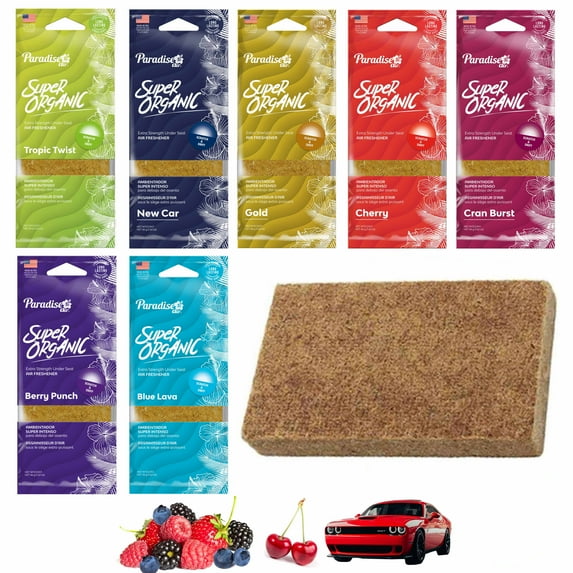 7 Pc Paradise Super Organic Assorted Scents Air Freshener Block Stone ...