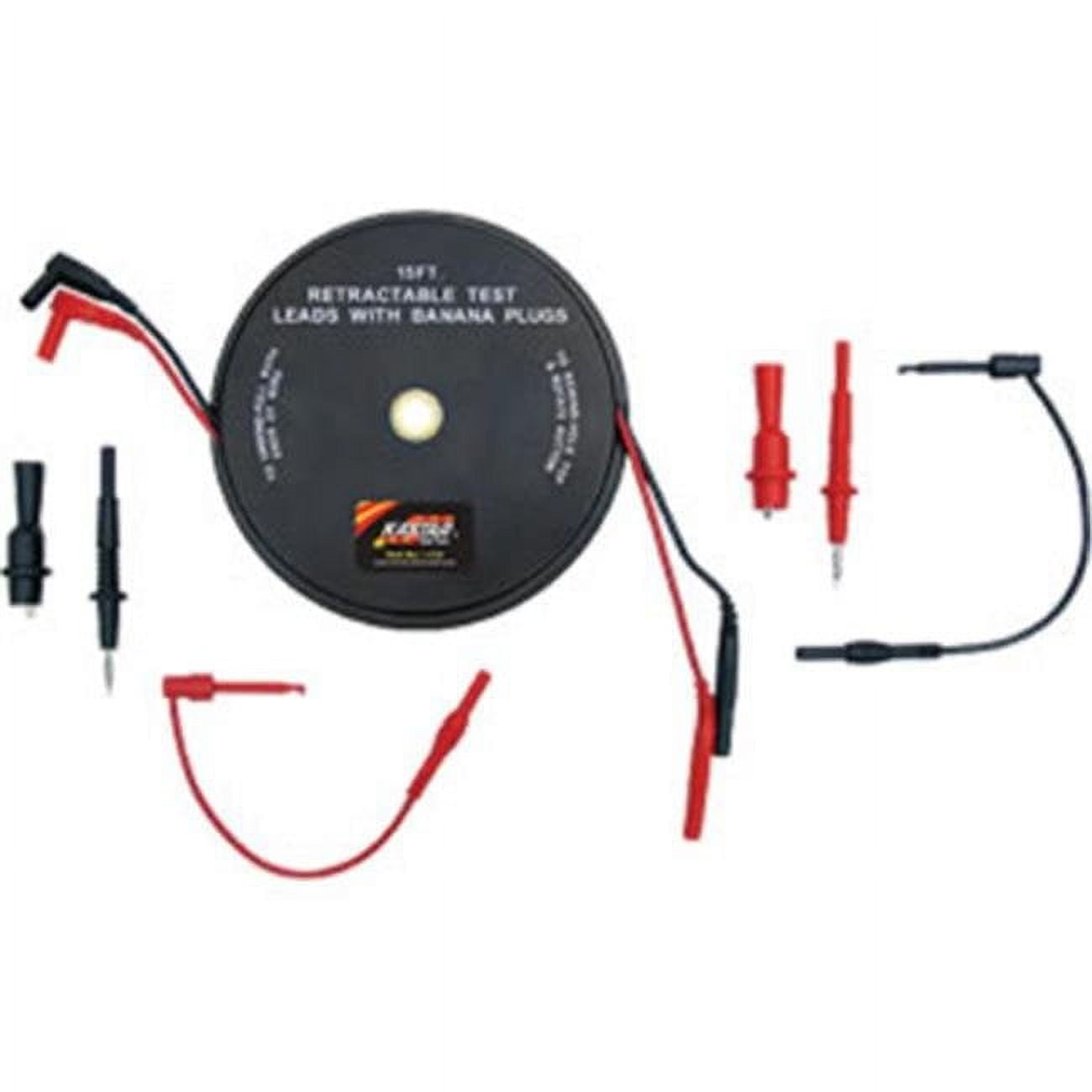 7-Pc Retractable Test Lead Set- 2-15Ft. with Banana Plugs - Walmart.com