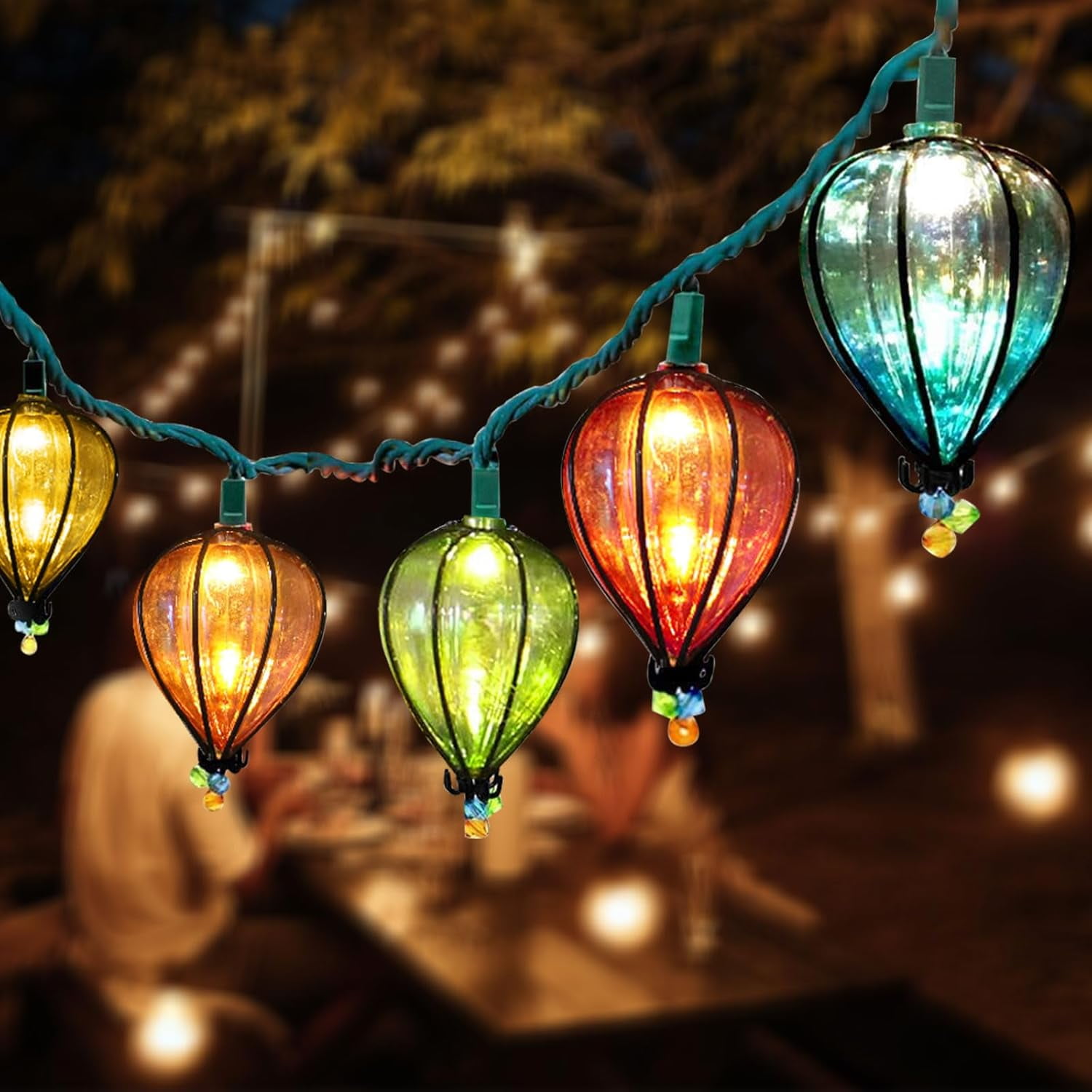 7 Pcs of 11FT Multicolor String Lights with 10 Bulbs, UL Listed ...