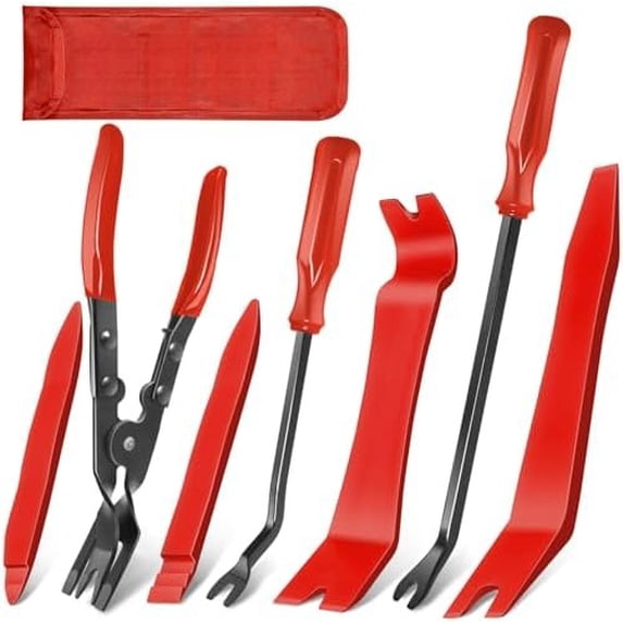 7 Pcs Auto Trim Removal Tool Kit for Car Panel Dashboard Door Clips and ...