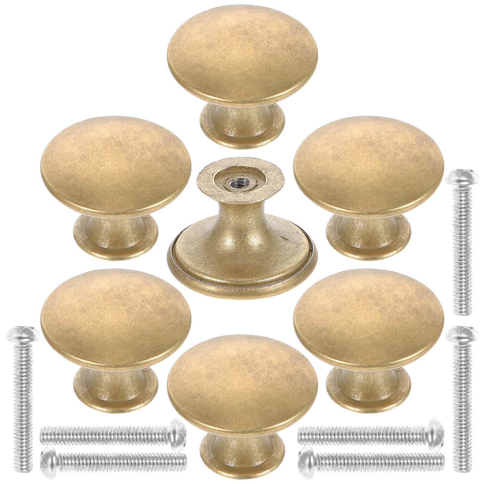 7 Pcs Brass Drawer Knob Dresser Knobs Handles Vanity Antique Cabinet ...