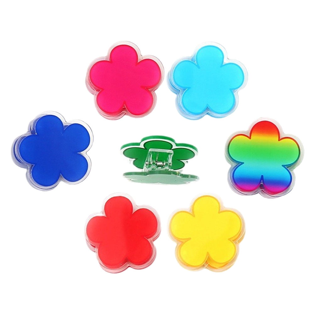 Toddmomy Reusable Chip Clips For Kitchen Use Flower Shape Acrylic ...