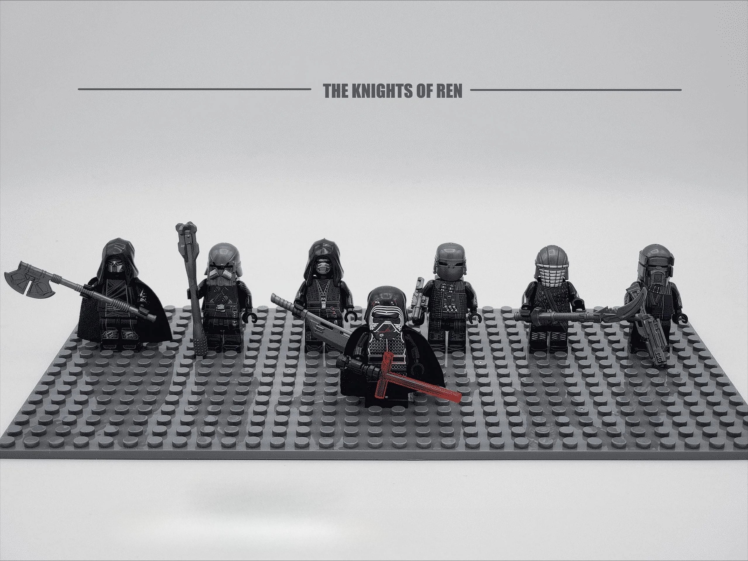 7 Pcs Clone Wars The Knights of Ren Action Figures Kylo Ren Mini Figure ...