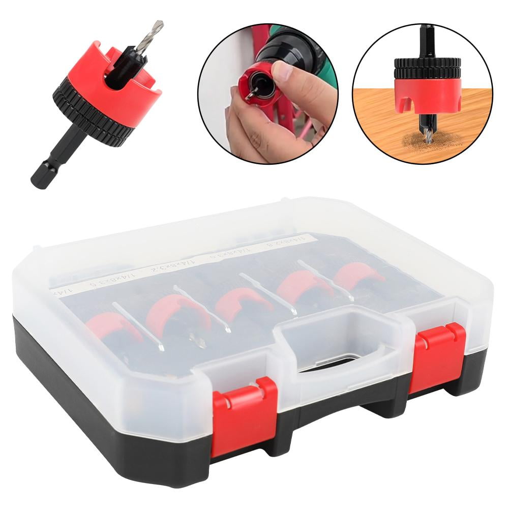 7 Pcs Countersink Drill Bit Set with Low Friction Depth Stop, Available ...