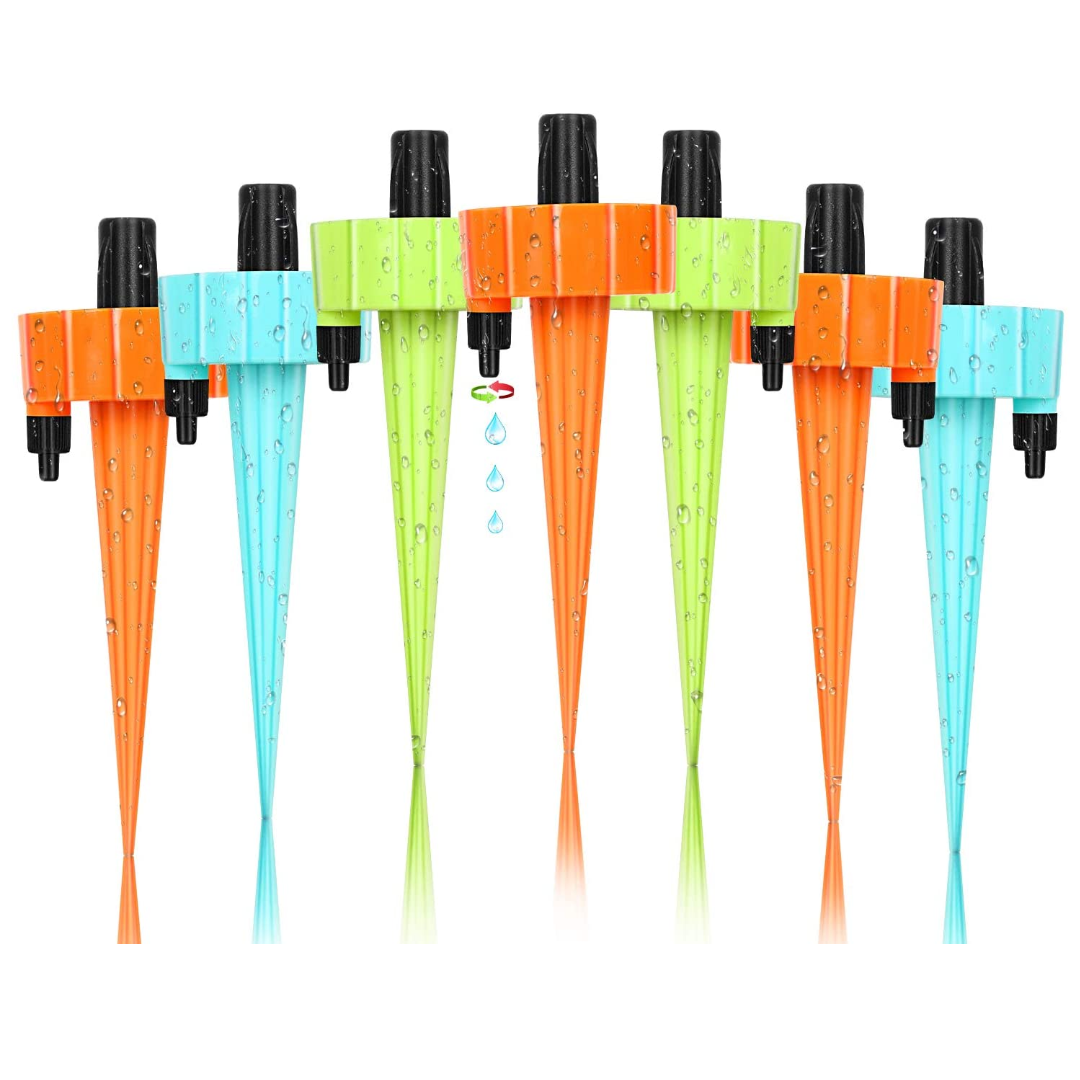 7 Pcs Drip Irrigation Kit, Automatic Plant Waterers, Adjustable ...