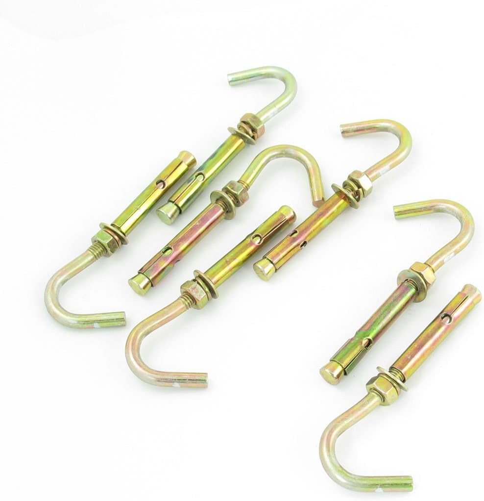 7 Pcs Expansion Anchor Fastner Bolt Open Cup Hook M6 x 9mm (7 piezas de ...