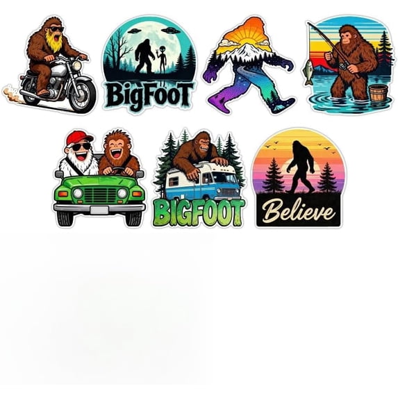 7 Pcs Forest Orangutan Car Stickers Decals Colorful Funny Forest ...