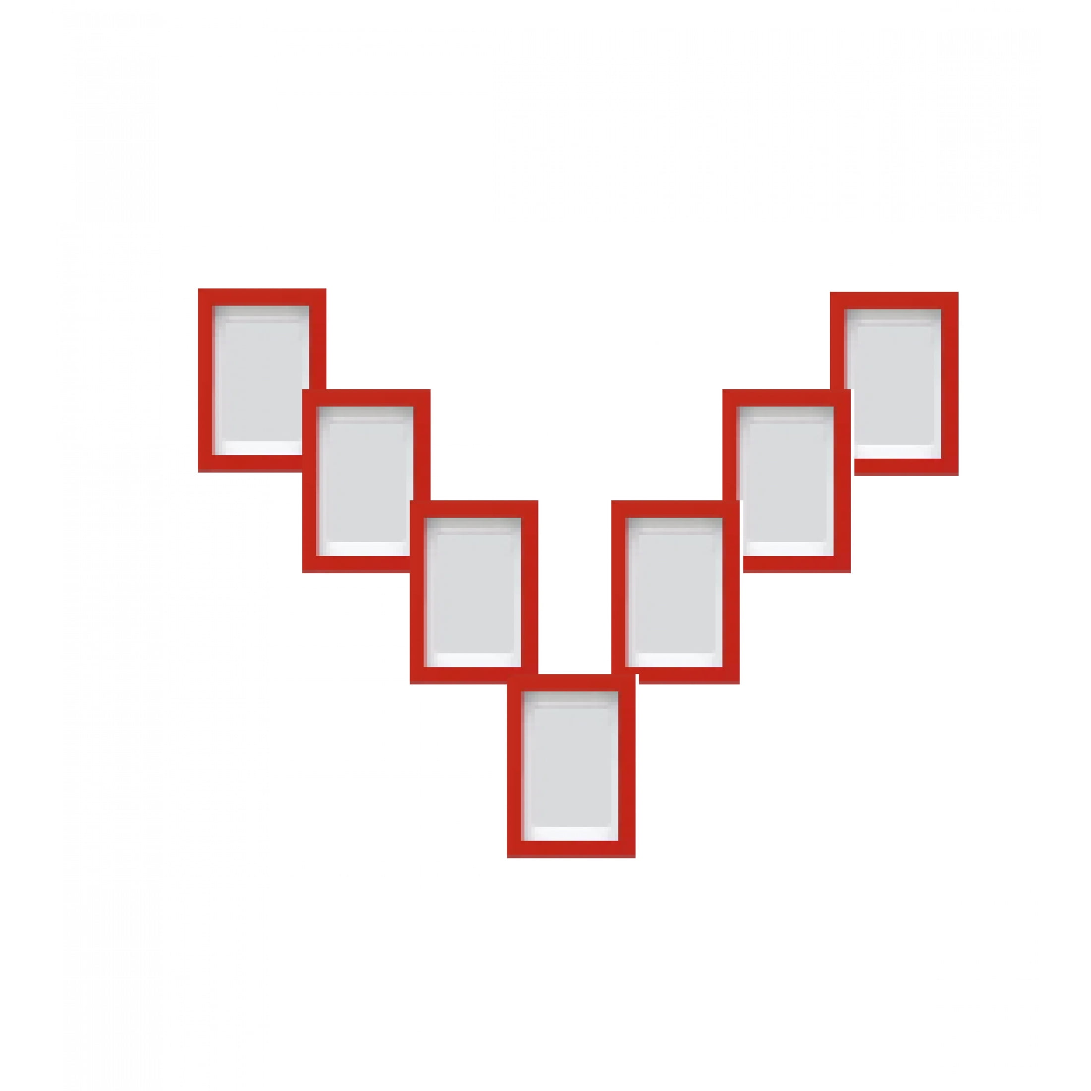 7 Pcs Frame, red, 4x6 inch,Mat,Photo Frames , TableTop Display and Wall ...