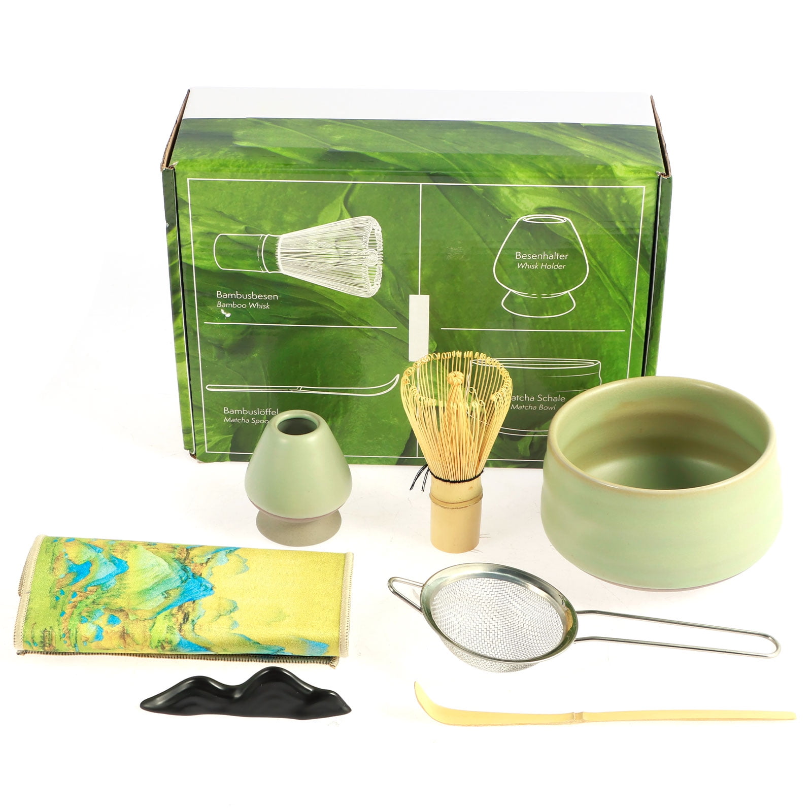 7 Pcs Matcha Tea Set Elegant Matcha Kit Including Whisk Matcha Bowl ...