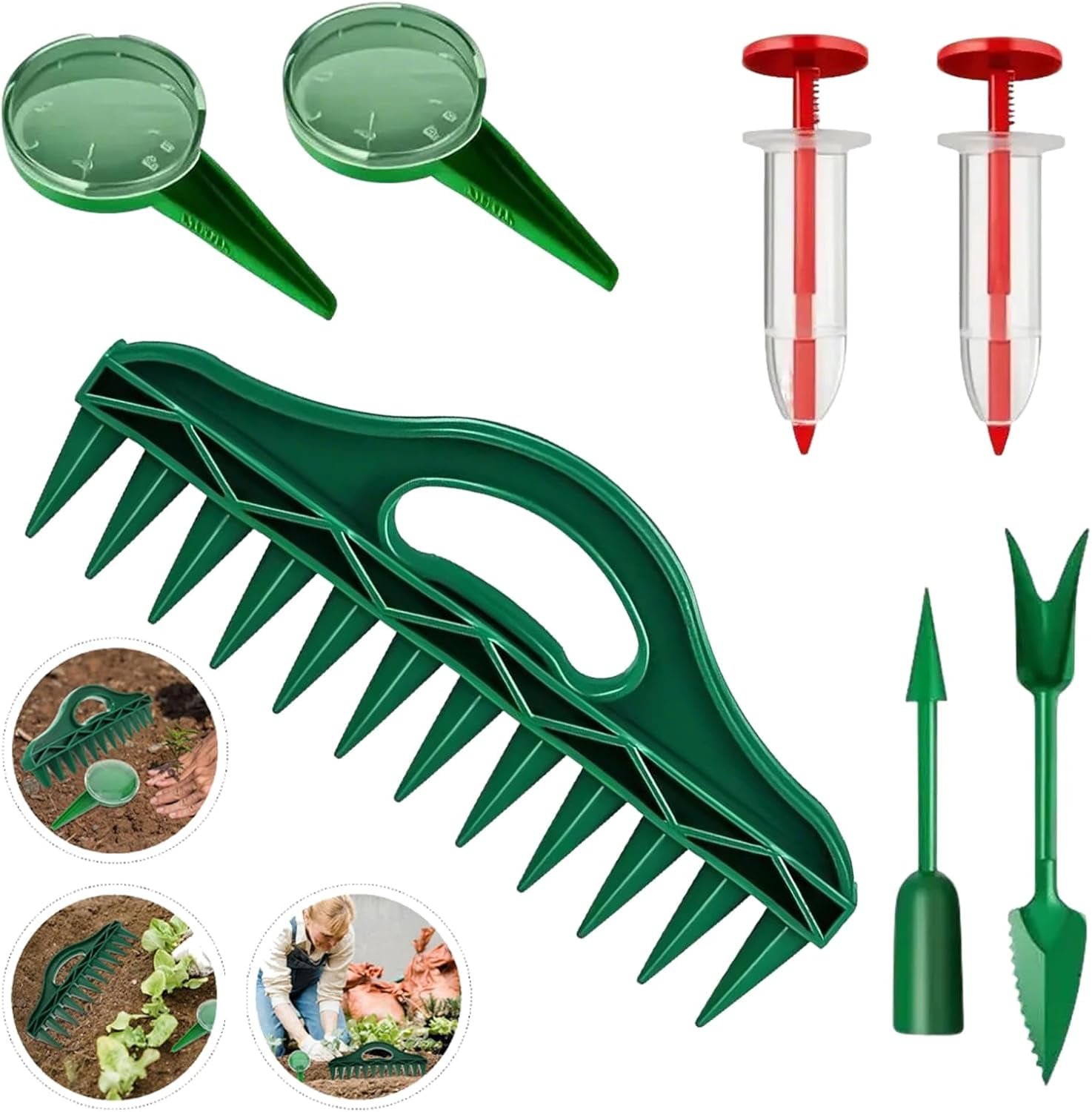 7 Pcs Mini Seed Spreader, Mini Sowing Seed Dispenser, Seed Planter Tool ...