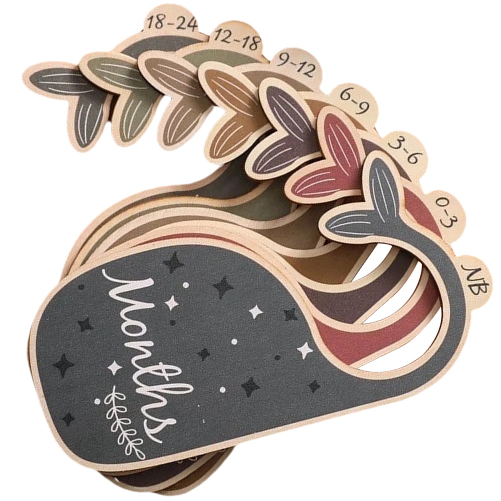 7 Pcs Nursery Closet Size Dividers Clothes Organizers and Storage Baby ...