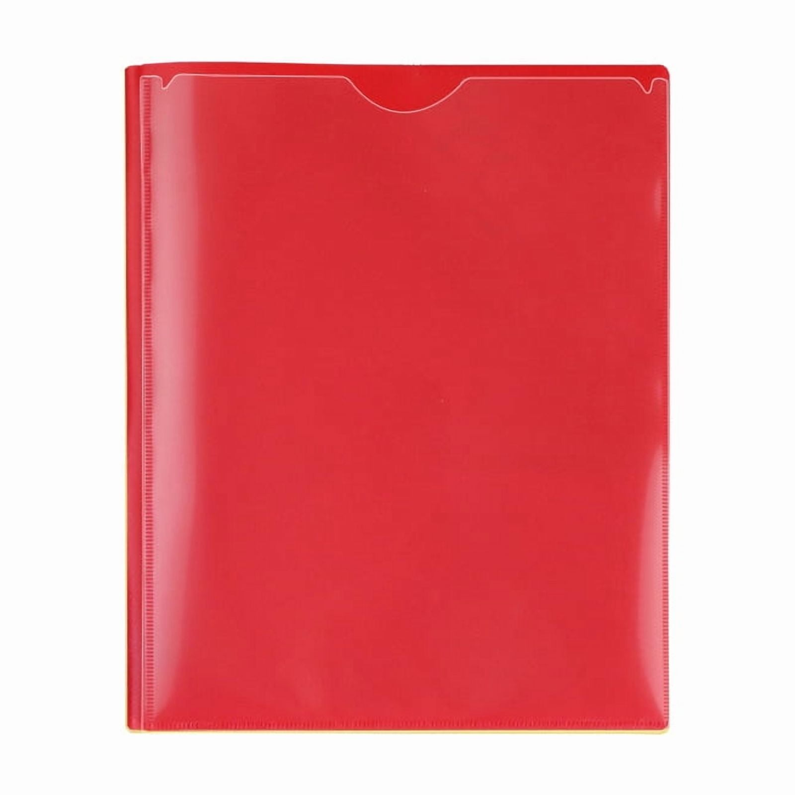7 Pcs Plastic Folders with Clear Front Pockets Heavy Duty File Folders ...