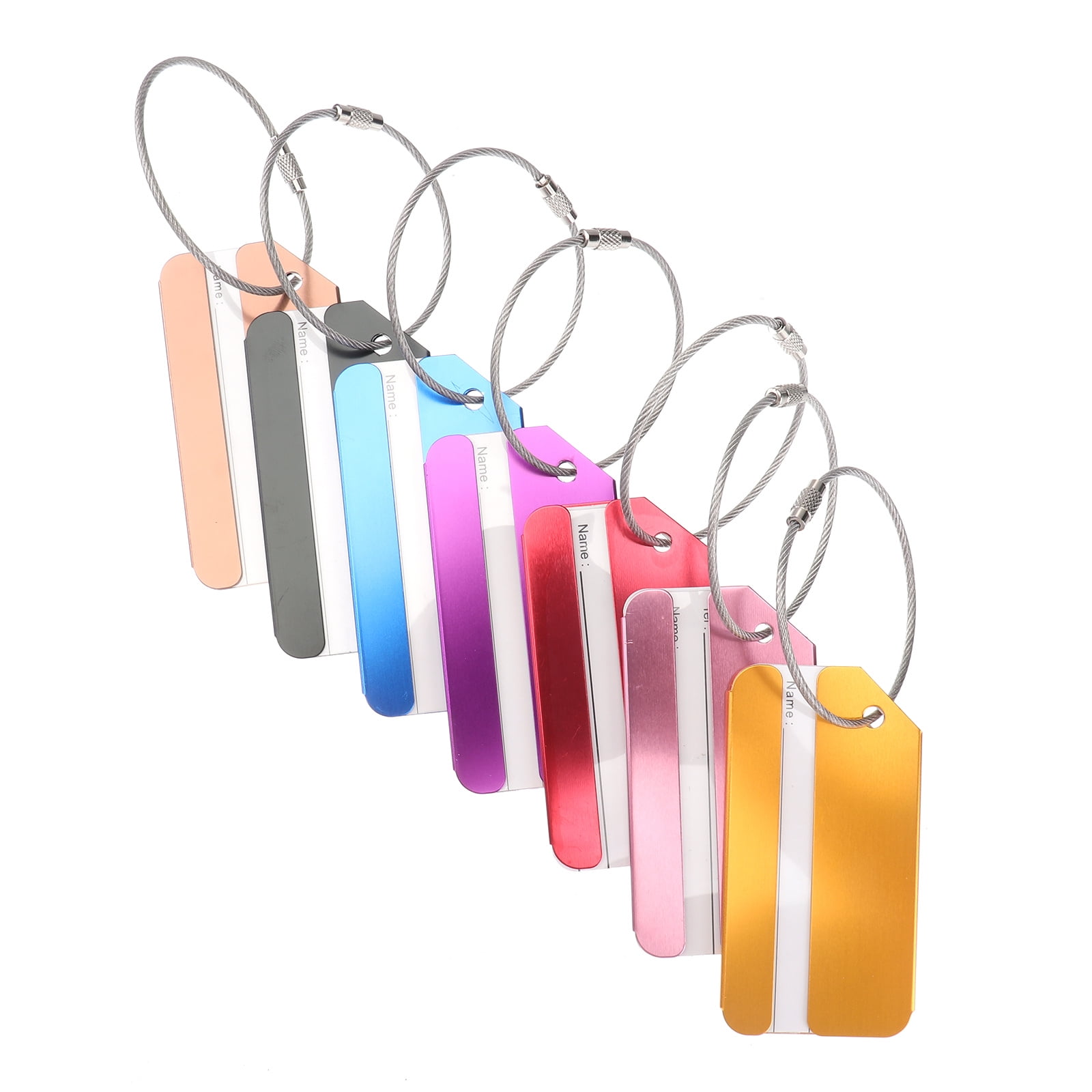 7 Pcs/Set Suitcases Travel Multicolour Luggage Tags - Walmart.com