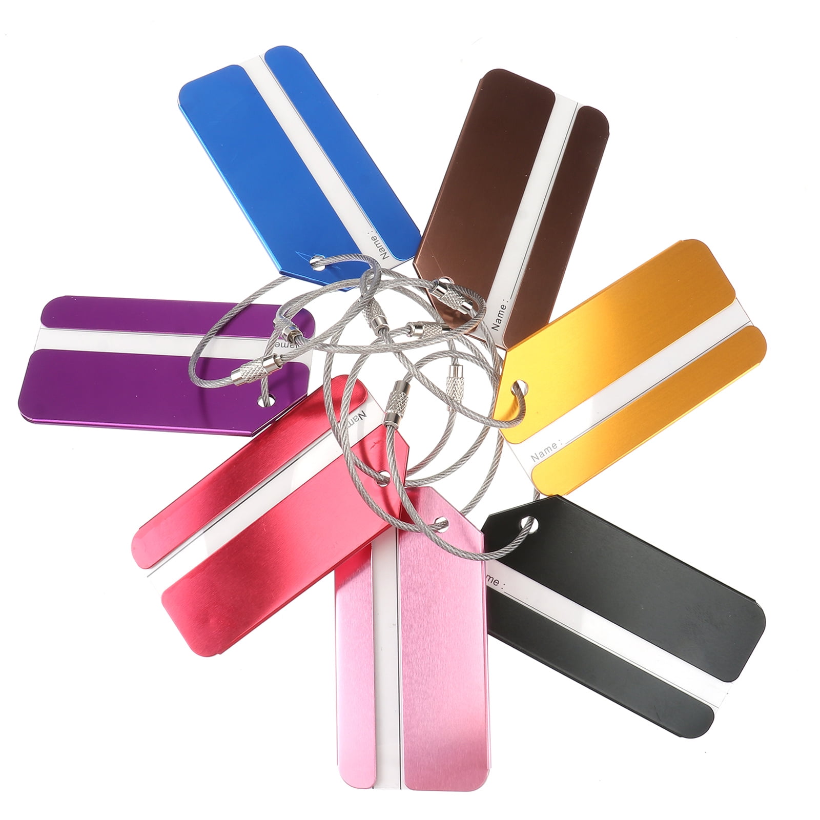 7 Pcs/Set Travel Labels for Luggage Handbag Tag Address Tags ...