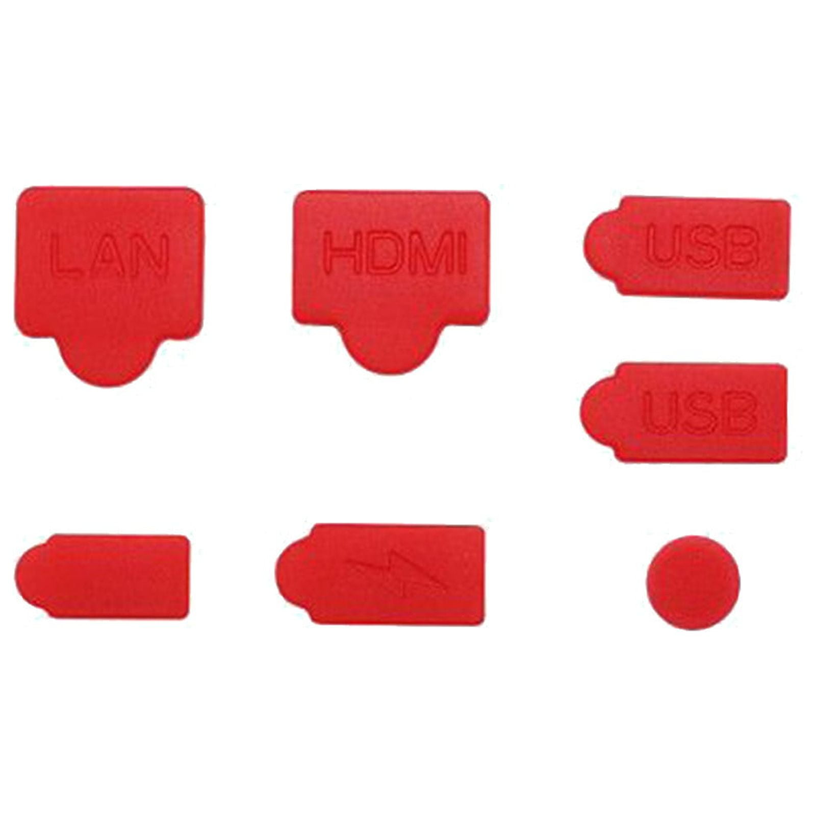 7 Pcs Silicone Dust Plugs Set Suitable For PS5 USB HDMI LAN Type C Anti ...