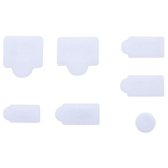 7 Pcs Silicone Dust Plugs Set Suitable For PS5 USB HDMI LAN Type C Anti ...