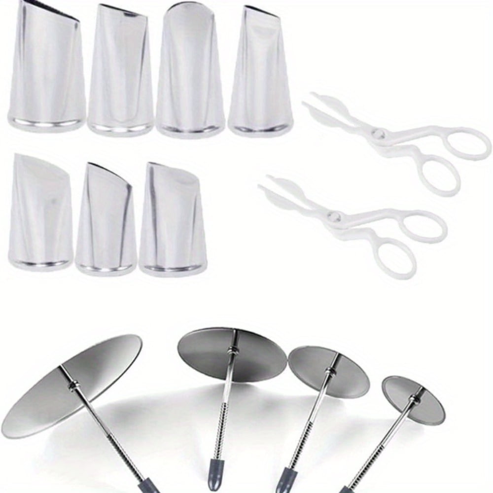 7 Pcs Stainless Steel 304 Piping Tips Set, Professional Icing Nozzles ...