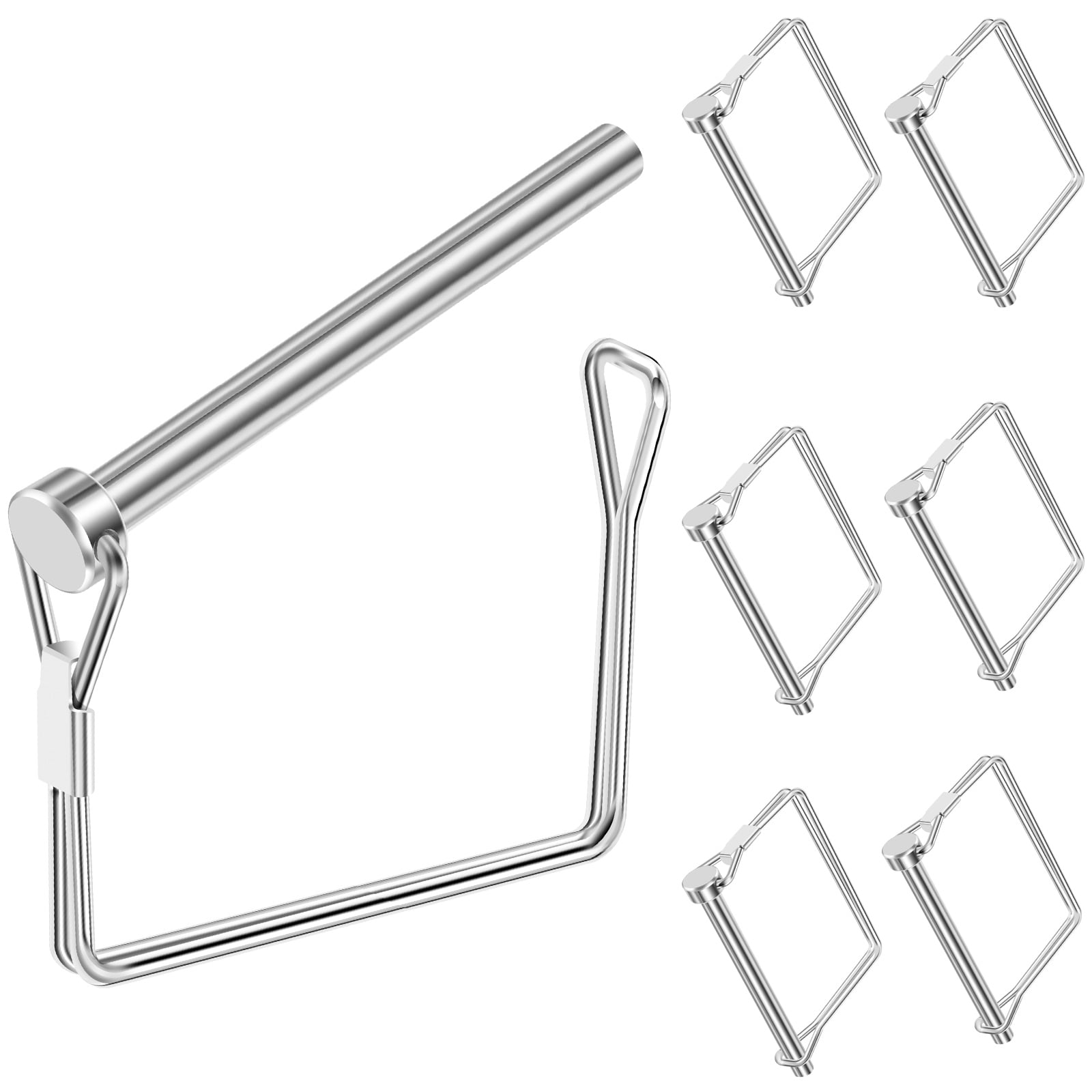 7 Pcs Trailer Coupler Pin Iron Zinc Plated Square Shaft Locking Pin ...