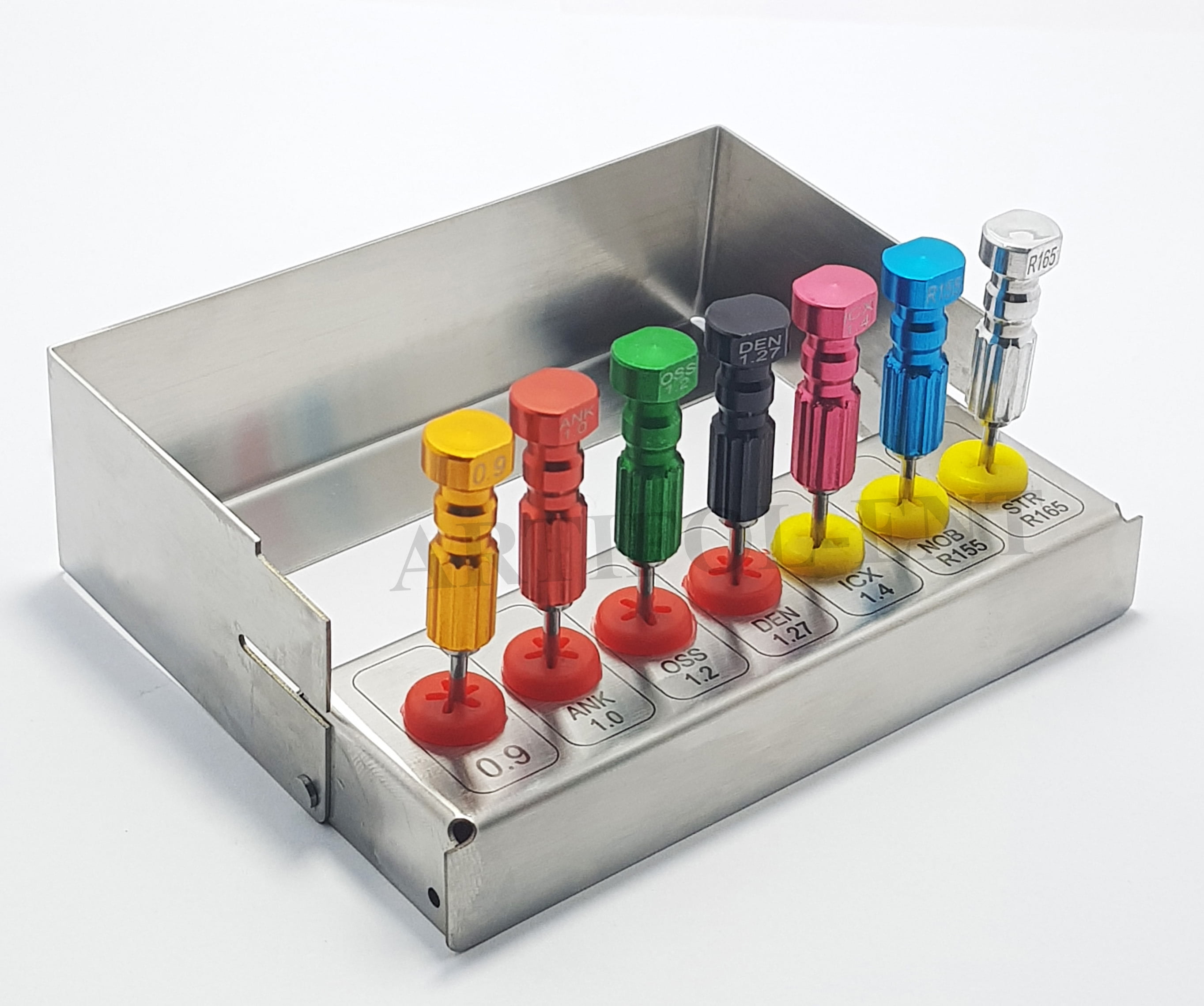 7 Pcs Universal Implant Hand Prosthetic Screw Drivers Kit Technician ...