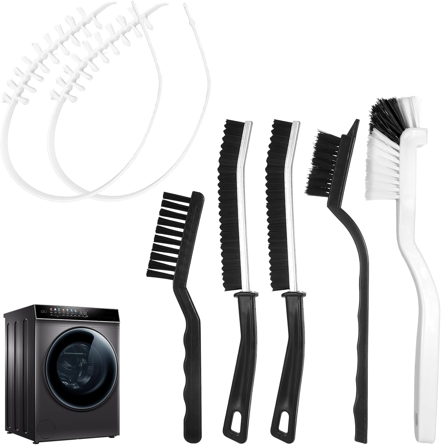 7 Pcs Washing Machine Cleaning Brush Set, Front Load Washer Scrub ...